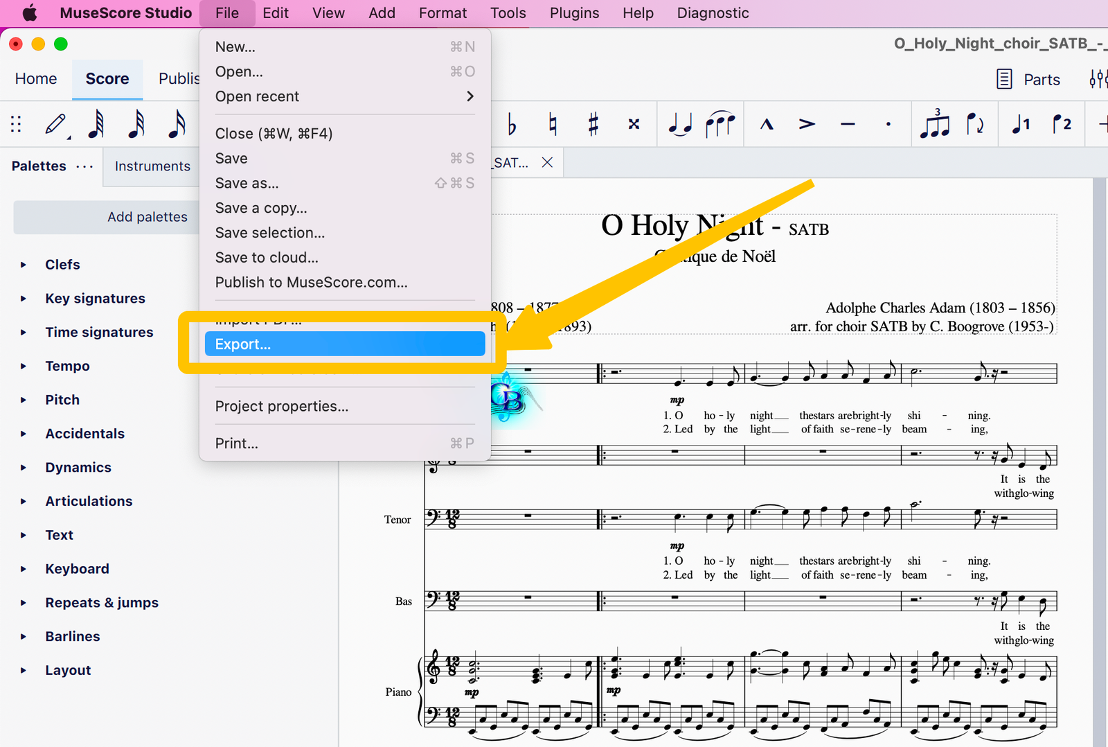 AI Voice Singing Sheet Choral Music with Lyrics: Integrate MuseScore & ACE Studio